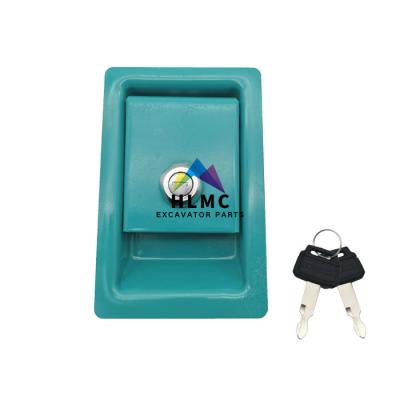 China Excavator Parts Side Door Lock Cover Hydraulic Pump Door Lock Green Color KOBELCO Side Cover Lock for sale