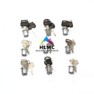 China Excavator Accessories Hitachi Sumitomo Kobelco Hyundai Daewoo Komatsu Kato Side Door Lock Core Lock Core Point Type for sale
