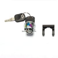 China Excavator Accessories Hitachi Sumitomo Kobelco Hyundai Daewoo Komatsu Kato Side Door Lock Core Lock Core Point Type for sale