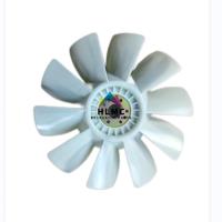 China White Excavator Engine Parts 10 Blades 8 Holes 4D102 Diesel Engine Cooling Fan Blade for sale