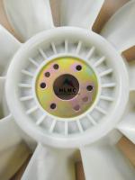 China White Excavator Engine Parts 10 Blades 8 Holes 4D102 Diesel Engine Cooling Fan Blade for sale
