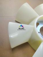 China PC40 Excavator Diesel Engine Cooling Fan Blade Rubber Mateial 47X48X13 cm for sale