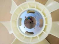China PC40 Excavator Diesel Engine Cooling Fan Blade Rubber Mateial 47X48X13 cm for sale