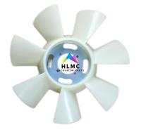 China PC40 Excavator Diesel Engine Cooling Fan Blade Rubber Mateial 47X48X13 cm for sale