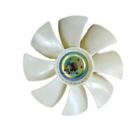 China 6 Holes 8 Blades Engine Cooling Fan Blade PC130-7 Excavator Parts for sale