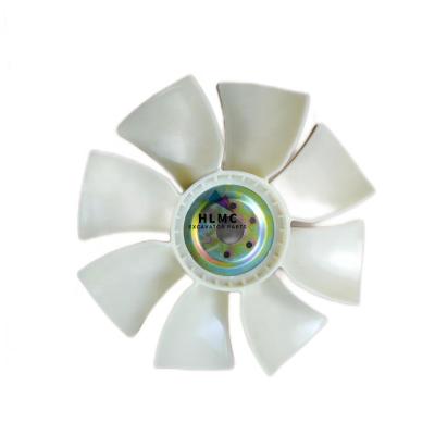China 6 Holes 8 Blades Engine Cooling Fan Blade PC130-7 Excavator Parts for sale