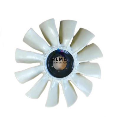 China R215-9 Excavator Engine Parts 6 Holes 12 Blades Engine Cooling Fan Blade for sale