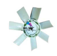 China 7 Blades 4 Holes Engine Fan Blade Mitsubishi 6D31 Excavator Motor Spare Parts for sale