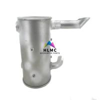 China Daewoo DH55 Excavator Spare Parts Silencer Muffle DH55 D 220 H 490 IN 51 EX 63.5 Clamp 50*55 for sale