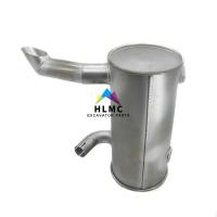 China Daewoo DH55 Excavator Spare Parts Silencer Muffle DH55 D 220 H 490 IN 51 EX 63.5 Clamp 50*55 for sale
