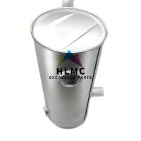 China 287-0218 Excavator Silencer Muffler E320D 90mm Tail Pipe D 280*320 H 645 IN 70 EX 90 Clamp 64.5 for sale
