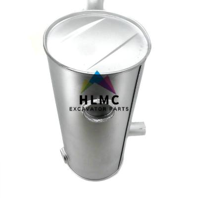 China 287-0218 Excavator Silencer Muffler E320D 90mm Tail Pipe D 280*320 H 645 IN 70 EX 90 Clamp 64.5 for sale