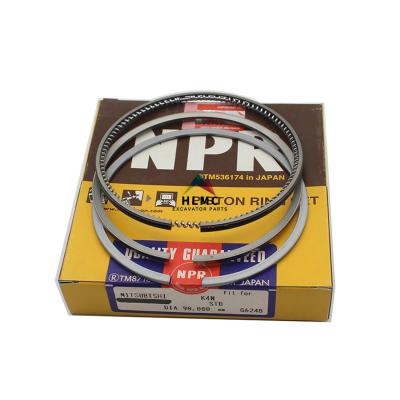China MM438689 Genuine Japan NPR Manufacturer Diesel Engine K4N Piston Ring MITSUBISHI Excavator Spare Parts for sale
