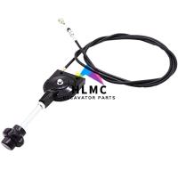 China Manual Hand Throttle Control Cable 2m 2.5m 3m Excavator Parts Accelerator Cable for sale
