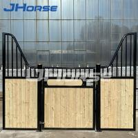 China Farms High Density Resistance Movable Horse Stable with Golden Black Powder Coating for sale