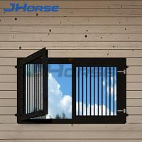 China Metal Fillin Wood Type 38mm Bamboo Powder Coated Black White Double Dutch Barn Door for sale