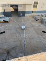 China Wood Fence Silver Horse Walker Simple Operation Training Machine for 4 to 10 Horses for sale
