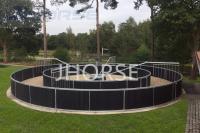 China Hot-dip Galvanizing Steel Arms Customized Horse Walker for 4 to 10 Horses OD 10m/16m/20m for sale