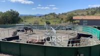 China Hot-dip Galvanizing Steel Arms Customized Horse Walker for 4 to 10 Horses OD 10m/16m/20m for sale