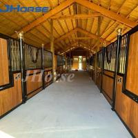 China Easy-to-Assemble Horse Stable Panels for Pine or Plastic Wood Prefab Horse Barns for sale