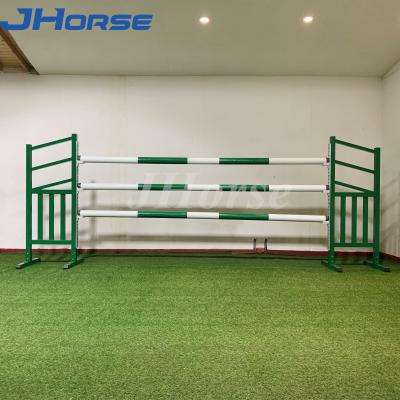China Horse Show Jumping Stand with colorful aluminum tubes horse jumps wings for sale