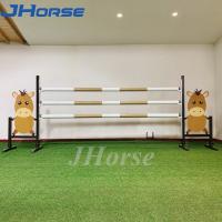 China Horse Show Jumping Stand with colorful aluminum tubes horse jumps wings for sale