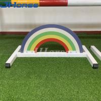 China FEI Wooden and aluminum jump obstacles horse show jumping with varied planks and fillers for sale
