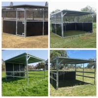 China Horse Shelter with HDPE Panels Economical Temporary Prefab Design Horse Stall Barn for sale