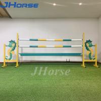 China White Three Cross Rail Bar Portable Horse Jump for Equestrian Competition Best Choice for sale