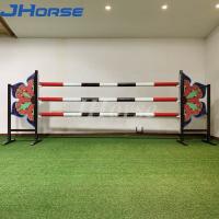 China White Three Cross Rail Bar Portable Horse Jump for Equestrian Competition Best Choice for sale