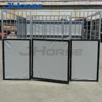 China HDPE Knife Scraping Cloth Infill Portable Horse Stall With Roof For Temporary Outdoor for sale