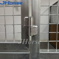 China Farms Portable Prefab HDPG Horse Stables with Feeder and Modular Horse Stall Panels for sale