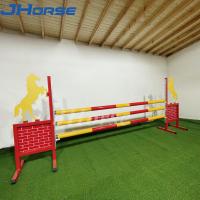 China Red Aluminum Horse Jump Block for HorseJumping with Keyhole Track for sale