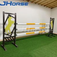China Advantageous Aluminium Horse Jump Stands Perfect Protection for School Jumps Courses for sale