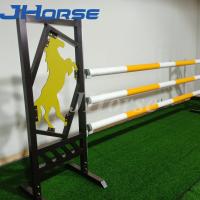 China Advantageous Aluminium Horse Jump Stands Perfect Protection for School Jumps Courses for sale