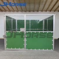 China HDPE Infill Portable Temporary Outdoor Prefab Galvanized Surface Horse Stables With Roof for sale