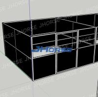 China HDPE Temporary Stable for Indoor and Outdoor Height 2.3m or Customized Weight KG 200 for sale