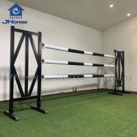 China Upgrade Your Horse Jumps with Two Metal Bar Black and White Design Protection Guaranteed for sale