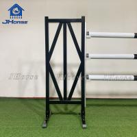 China Upgrade Your Horse Jumps with Two Metal Bar Black and White Design Protection Guaranteed for sale