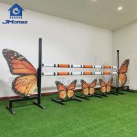 China Upgrade Your Horse Jumps with Two Metal Bar Black and White Design Protection Guaranteed for sale
