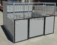 China Pre-galvanized Steel Frame Custom-made Temporary Horse Stables for Equestrian Events for sale