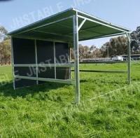China Portable Horse Stables Shelters Infill HDPE 3.6*3.6m with Stainless Steel Hardware for sale