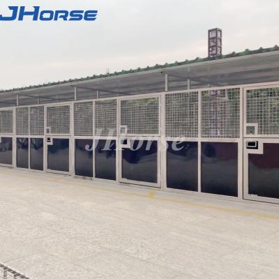 China Horse Stable Economical Temporary Customized Steel Metal Stall Fence Panel with Roof for sale