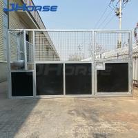 China Horse Stable Economical Temporary Customized Steel Metal Stall Fence Panel with Roof for sale