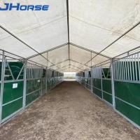 China Economical  Design Portable Customized Green Horse Stable Panels HDPE Horse Stall Box for  Equestrian Festival for sale