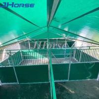 China Economical  Design Portable Customized Green Horse Stable Panels HDPE Horse Stall Box for  Equestrian Festival for sale