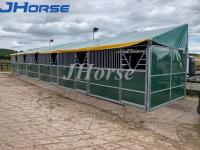 China Economical  Design Portable Customized Green Horse Stable Panels HDPE Horse Stall Box for  Equestrian Festival for sale