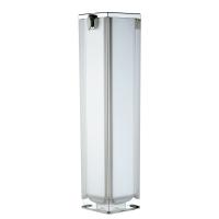 China JL-AB202 0.23ml Dosage Airless Cosmetic Packaging Square 15ml 30ml 50ml for sale
