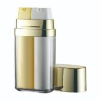 China JL-AB210A Custom Shape Airless Travel Bottles 0.09ml Dosage AS PP Daul Chamber  8mlx2 10mlx2 15mlx2 for sale