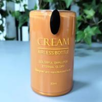China JL-AB212  Round Shape Printing Cosmetic Airless Bottle 30ml 50ml for sale